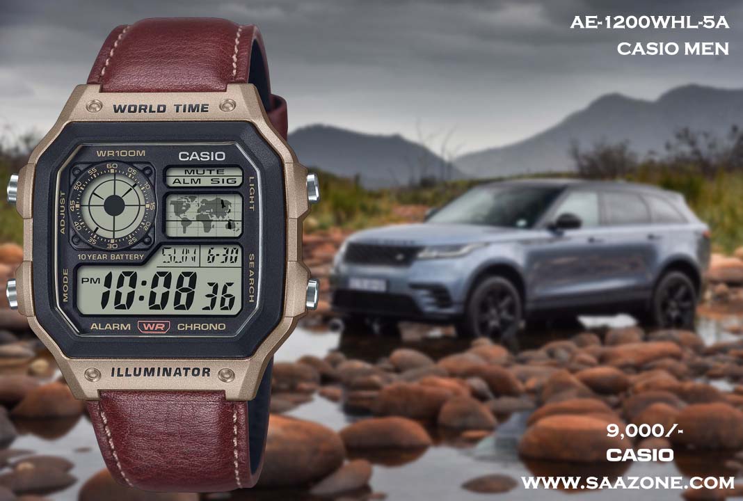 Casio Digital Timepiece for Men AE-1200WHL-5A – saazone-kenya